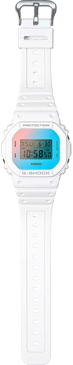 Наручные часы CASIO G-Shock, белый/розовый/голубой — фото 1
