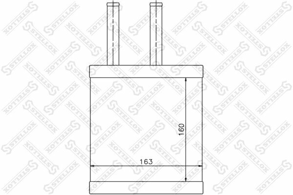 Радиатор печки Stellox 10-35106-SX