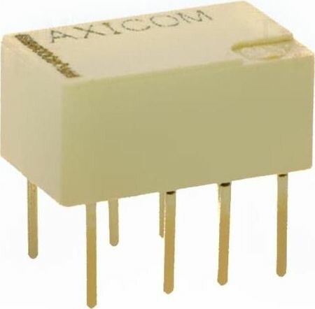 Реле TE Connectivity 1-1462037-8 электромагнитное DPDT Uобмотки: 5ВDC 0,5A/125ВAC 2А IP67 1шт