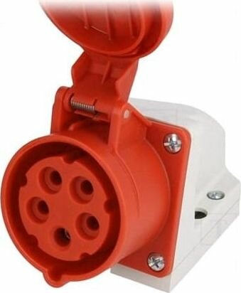 Разъем PCE 115-6K питания AC, трехфазный гнездо "мама" 16А 400ВAC, 1 шт