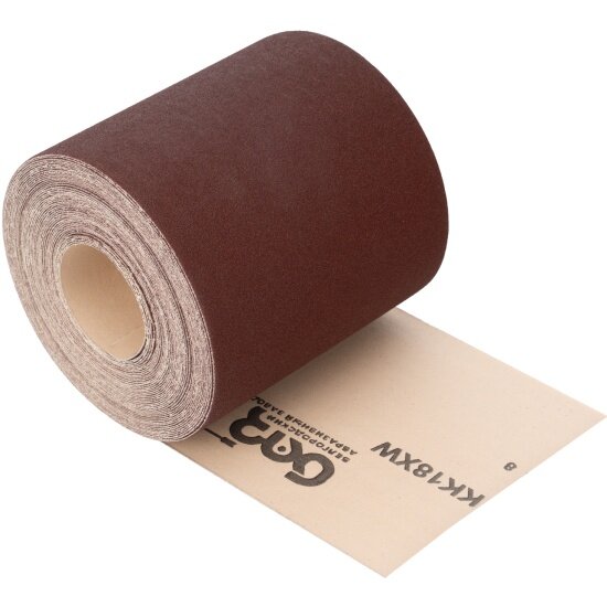 Шкурка на тканевой основе Баз 75254, KK18XW, зернистость 25Н(P60), бобина 200мм х 20м, влагостойкая