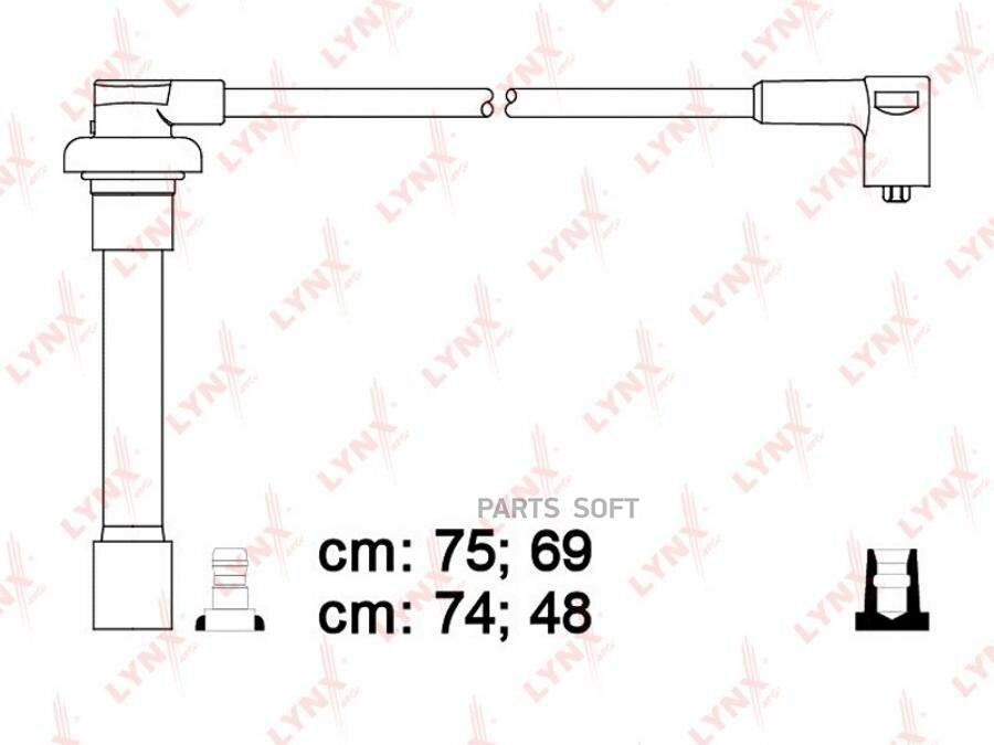 LYNXAUTO SPE3407 Провода высоковольтные HONDA Accord V-VI(VTEC)/Civic V 1.5/1.6 ()