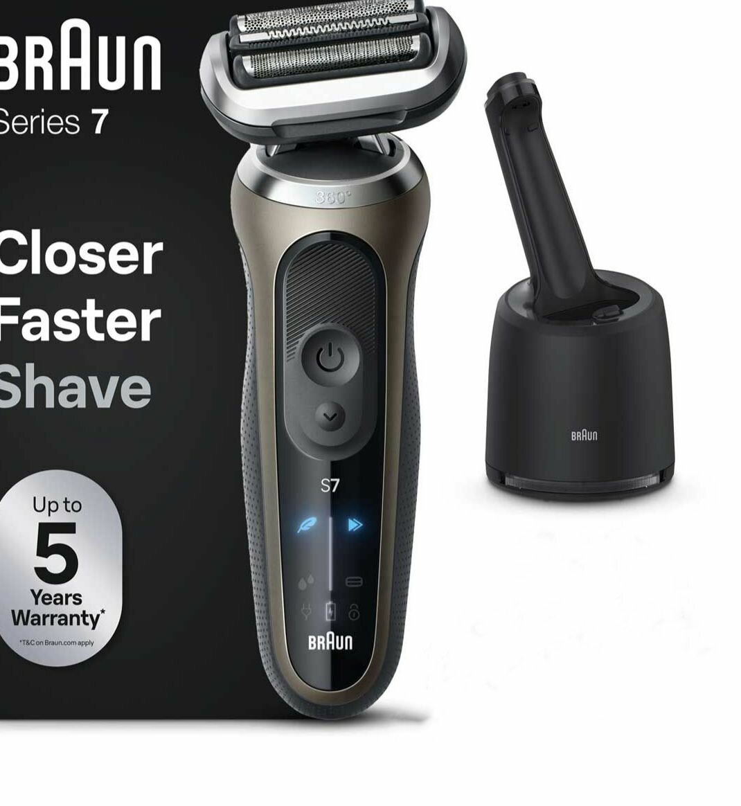 Немецкий импорт Braun 7 PRO C7200CC мужских электробритвенных лезвий, три лезвия, две влажные, две сухие, полное промывание тела, чистый центр, продолжительное обновление
