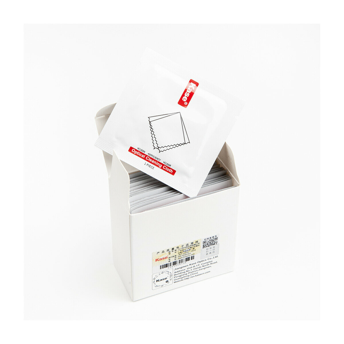 Набор салфеток для чистки оптики 20 шт 10х10 см Kase Cleaning Clothes