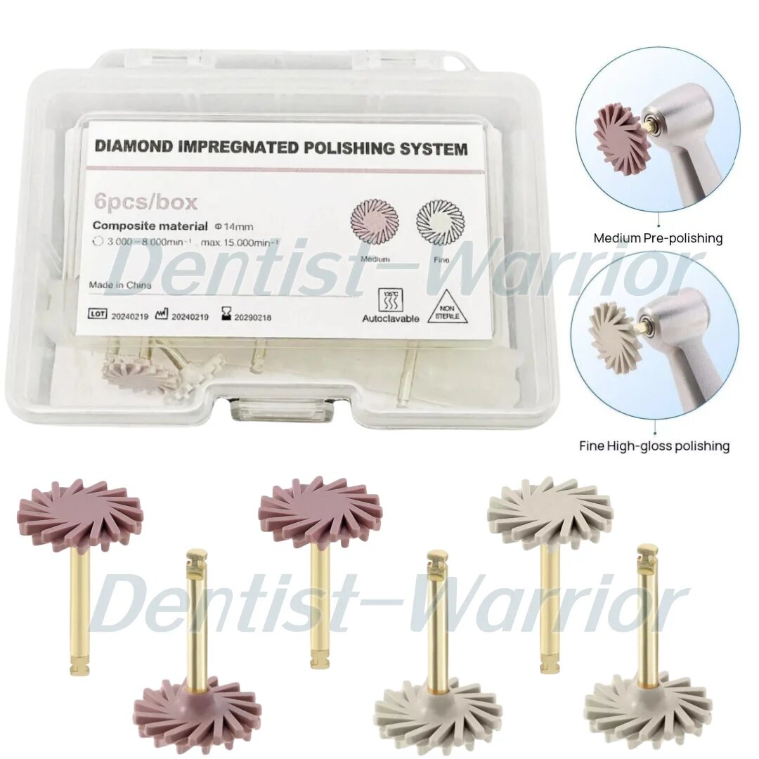 Полировщики Dental Plus Twist Diamond Impregnated ACMEDENT 6 шт. 2Box