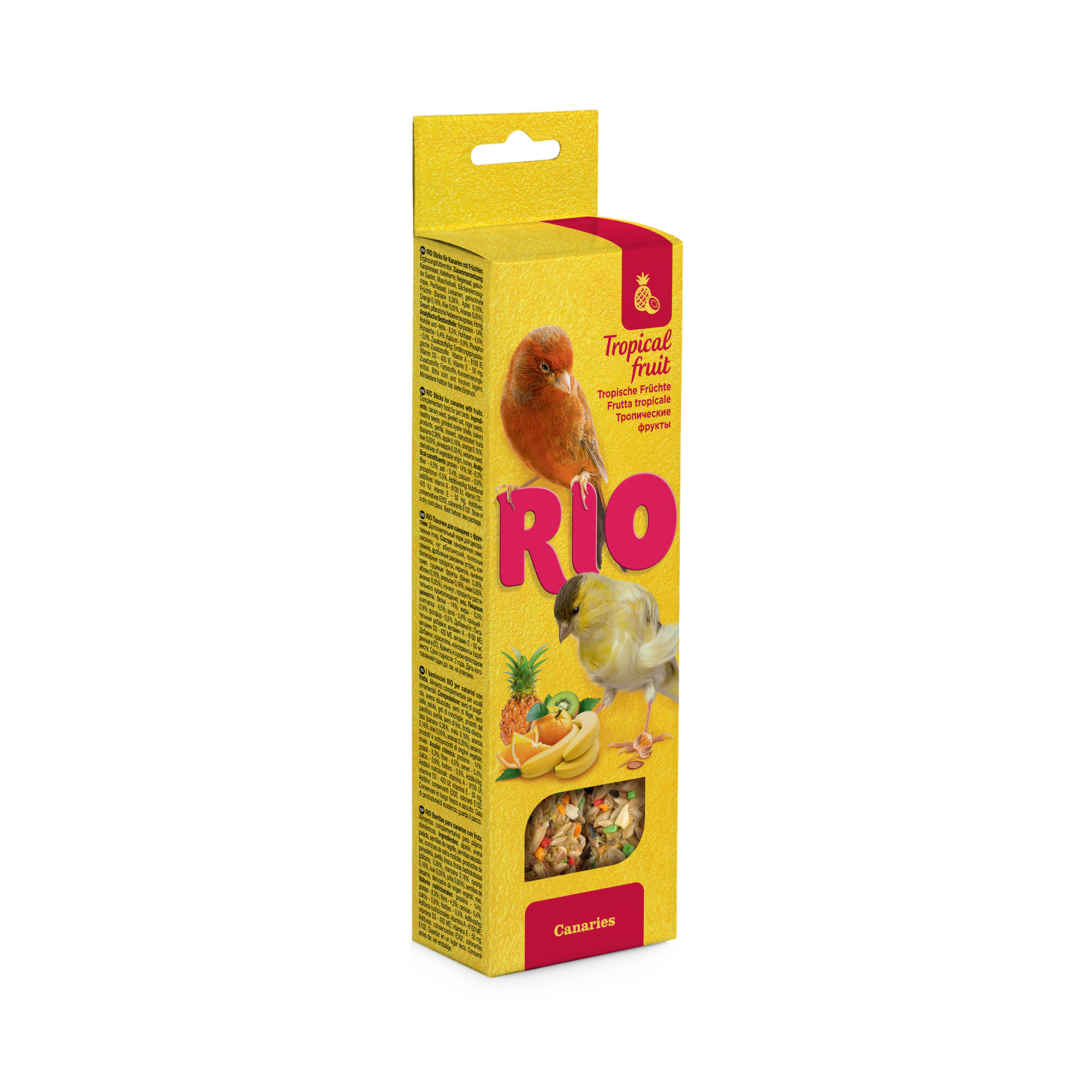 RIO Палочки для канареек с тропическими фруктами, 2х40 г * 8 шт