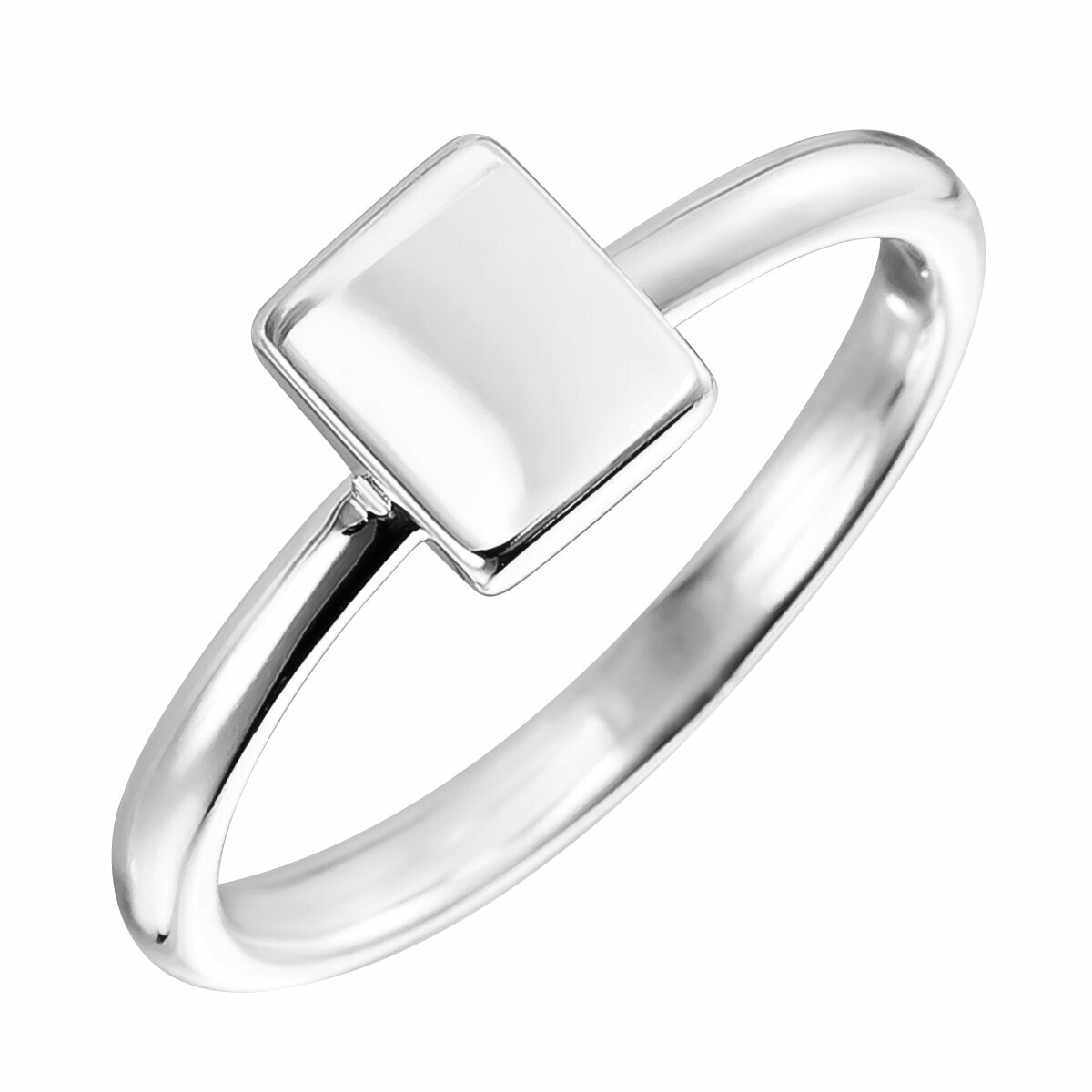 Кольцо тонкое, серебро, 925 проба, родирование