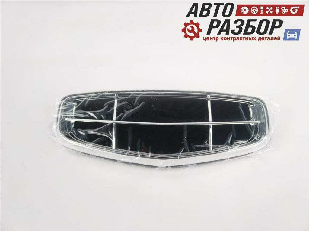 Эмблема решетки Geely Monjaro KX11, 6013037400, передний, черный/серебристый