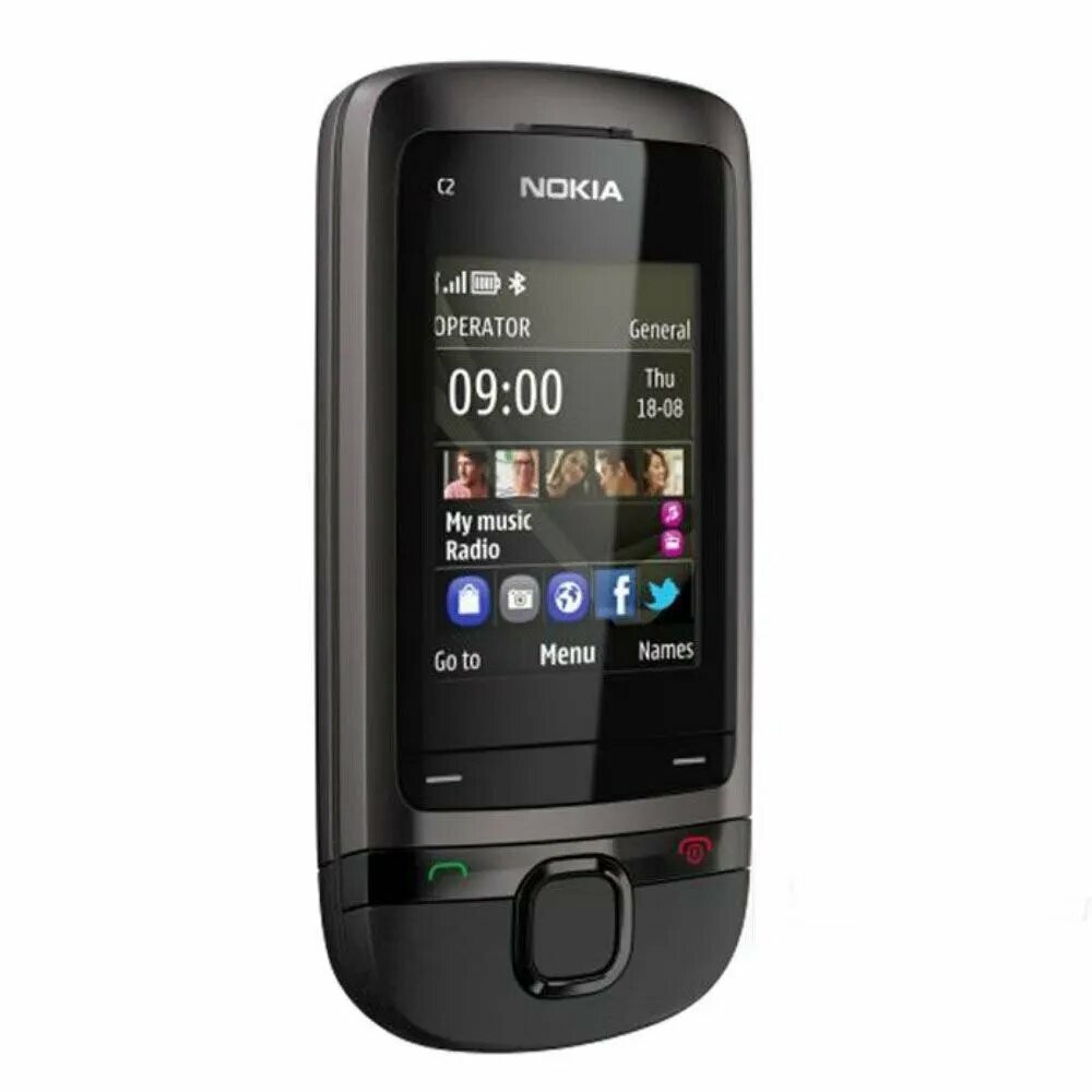 Мобильный телефон Nokia-1204_1205-025, черный матовый