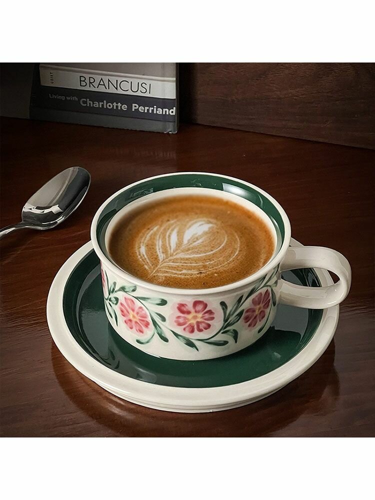 Чайная пара кружка и блюдце для чая и кофе подарочный набор