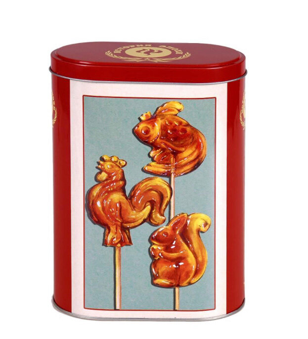 !09 Емкость для сыпучих продуктов "Петушки", 13,5×7,5×19,2