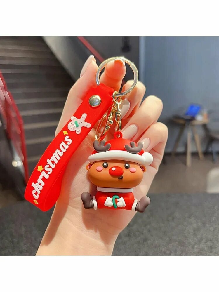 Елочная игрушка 10 см Мягкая игрушка красный 1 шт.