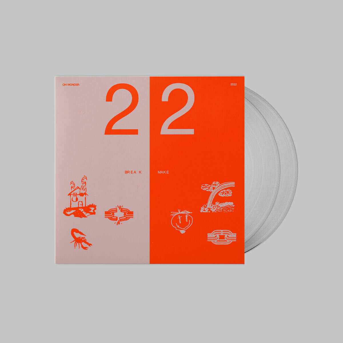 Oh Wonder - 22 Break // 22 Make - White 2LP