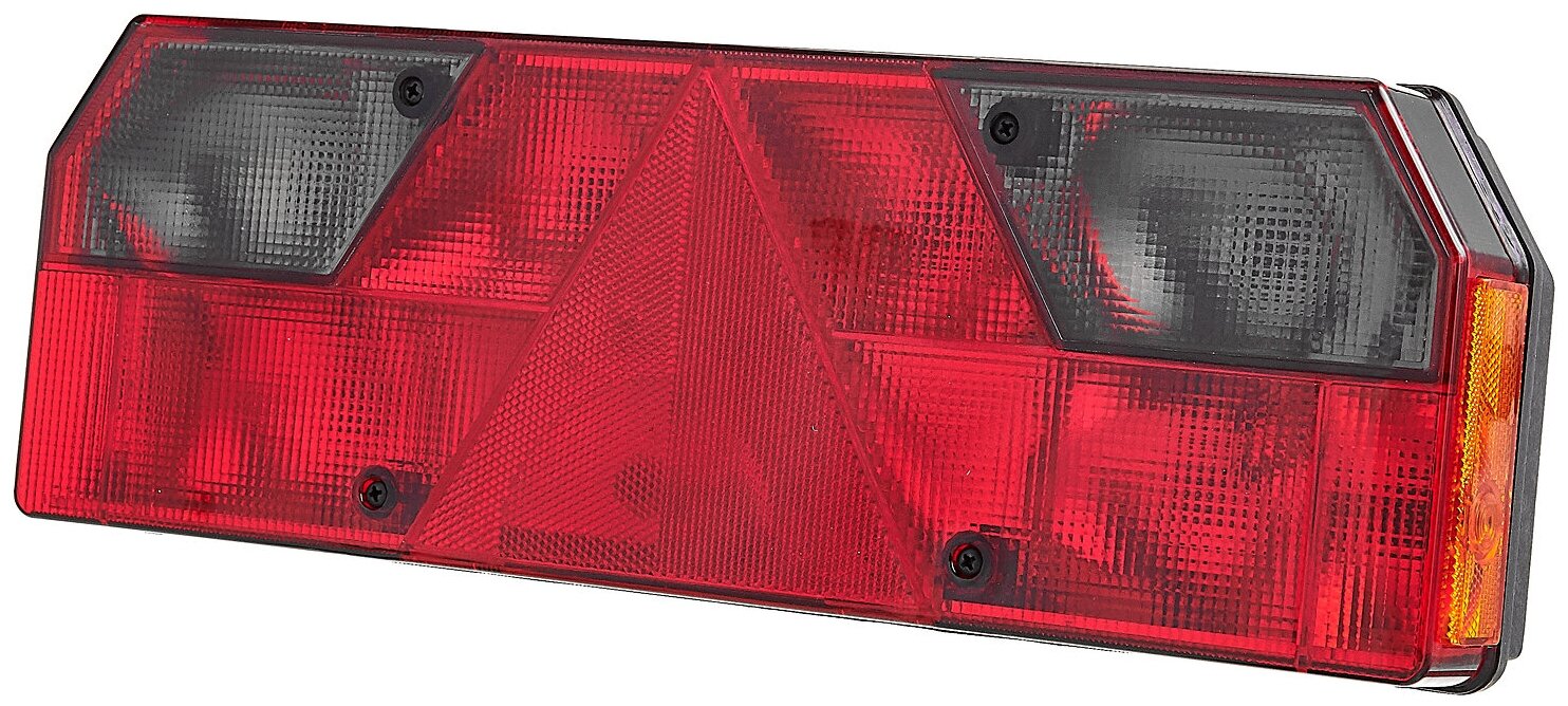 Фонарь задний прицепа ISIKSAN 1023LSF RH, SCHMITZ, правый, тонированный, со скосами, с фишкой, 24V.