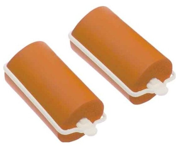 Бигуди Dewal Beauty резиновые d 32мм (10шт), оранжевые