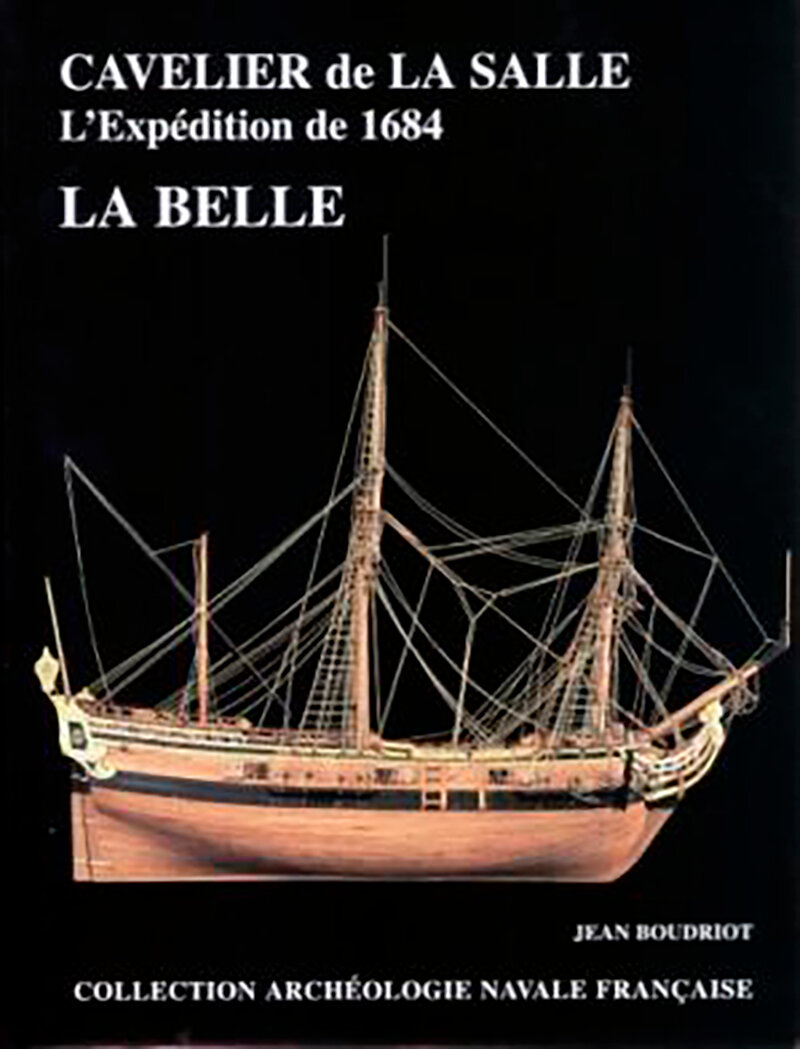 La Belle, 1684 год, английский язык, чертежи модели корабля, Ancre