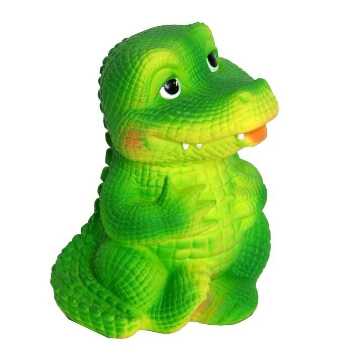 Резиновая игрушка Крокодил Кокоша С-684 Огонек /6/