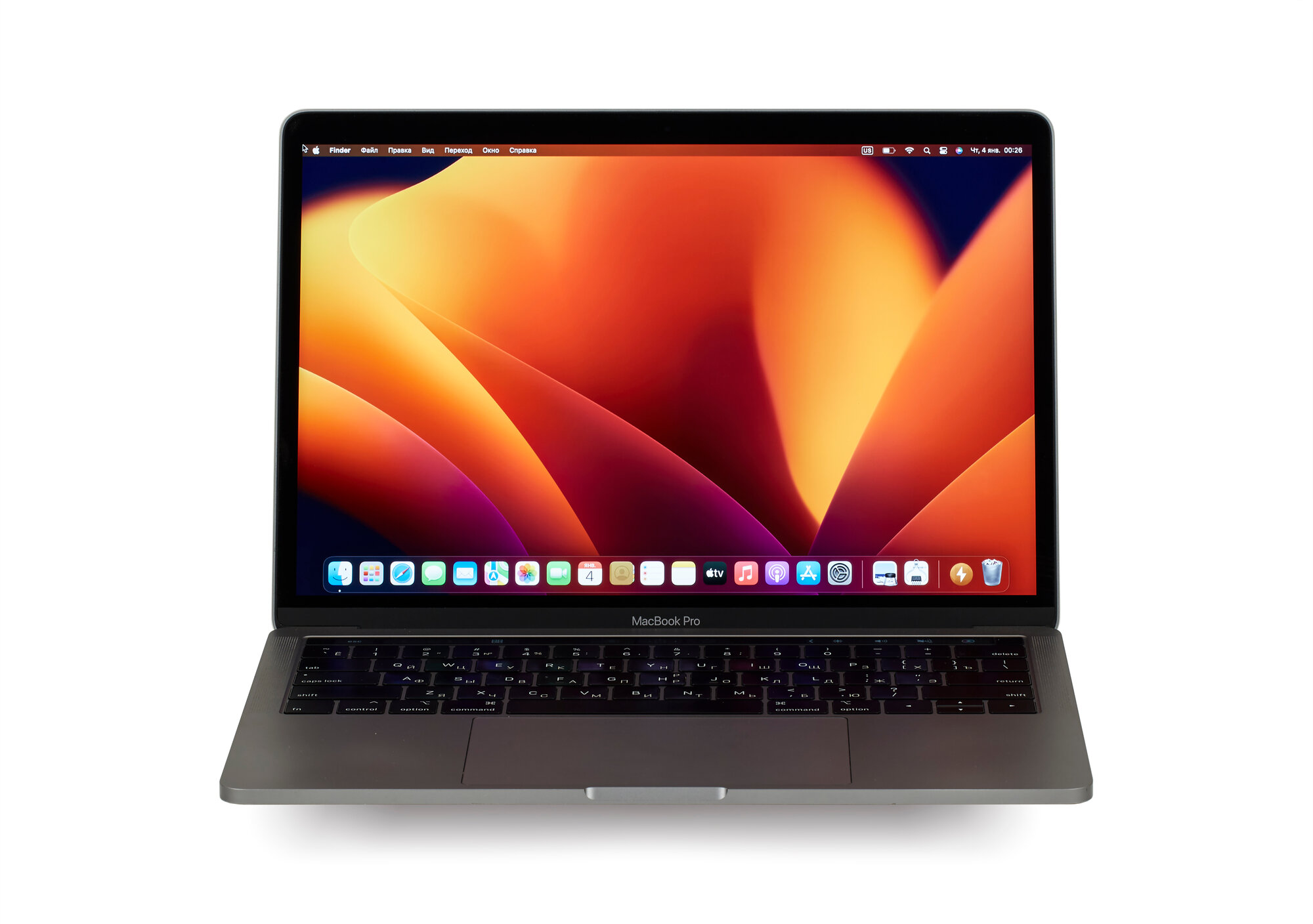 Ноутбук Apple Macbook Pro 13 2018 г Touch Bar A1989 (Производство 2019 г) Core i5 2.3Ггц 4 ядра / Оперативная память 8Гб / SSD 250Gb / Gray