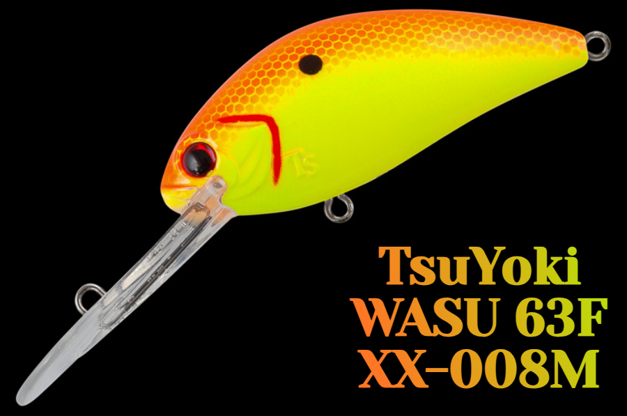 Воблер TsuYoki WASU 63F, плавающий, длина 63мм, вес 13гр, заглубление 2,8-5,5м, цвет XX-008M