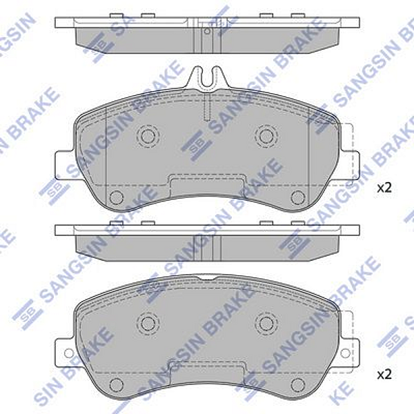 HI-Q SP2330 (SP2330) sp2330 колодки дисковые передние\ mb x204 2.2cdi / 3.2cdi / 3.5cdi 08