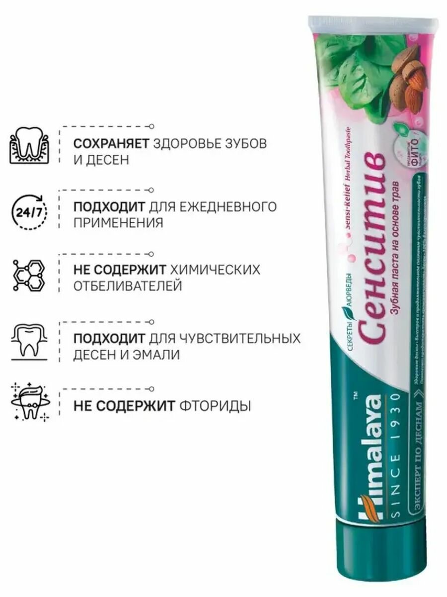 Зубная паста Сенситив для чувствительных зубов и десен, 75мл