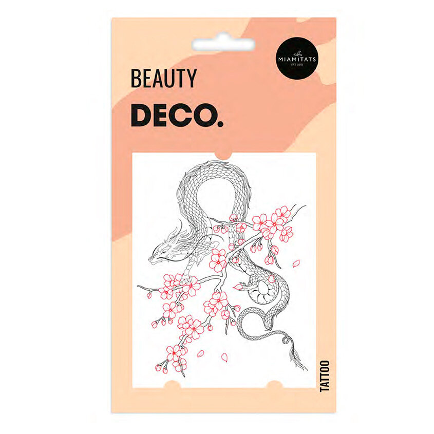 Татуировка для тела DECO. ORIENT by Miami tattoos переводная (Dragon)