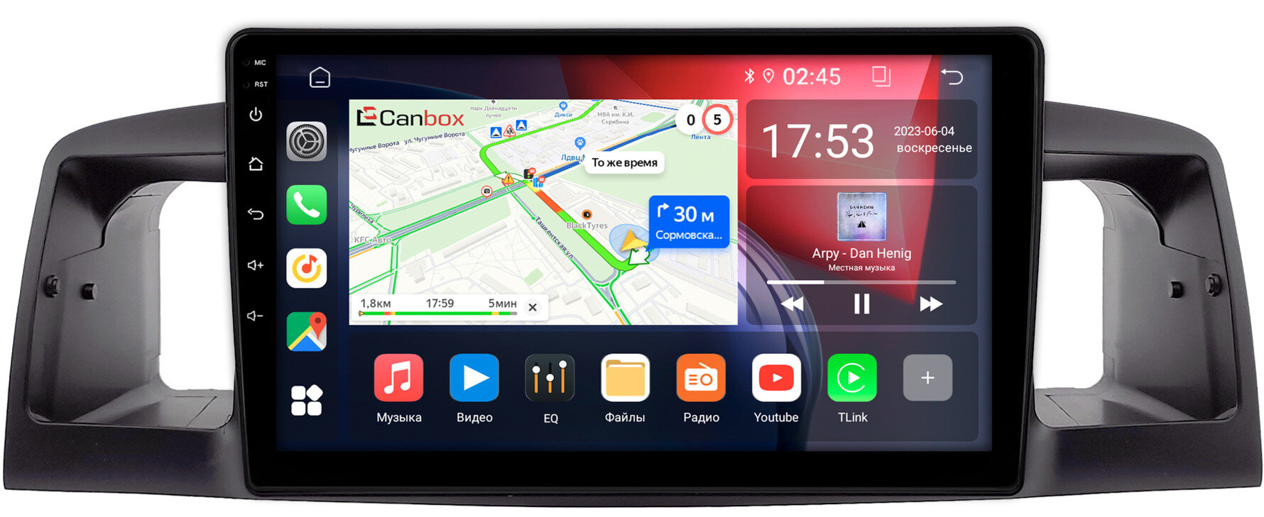 Штатная магнитола BYD F3 2005-2013 Canbox GT9-9076 2/32 Android 10 (IPS, DSP, CarPlay)