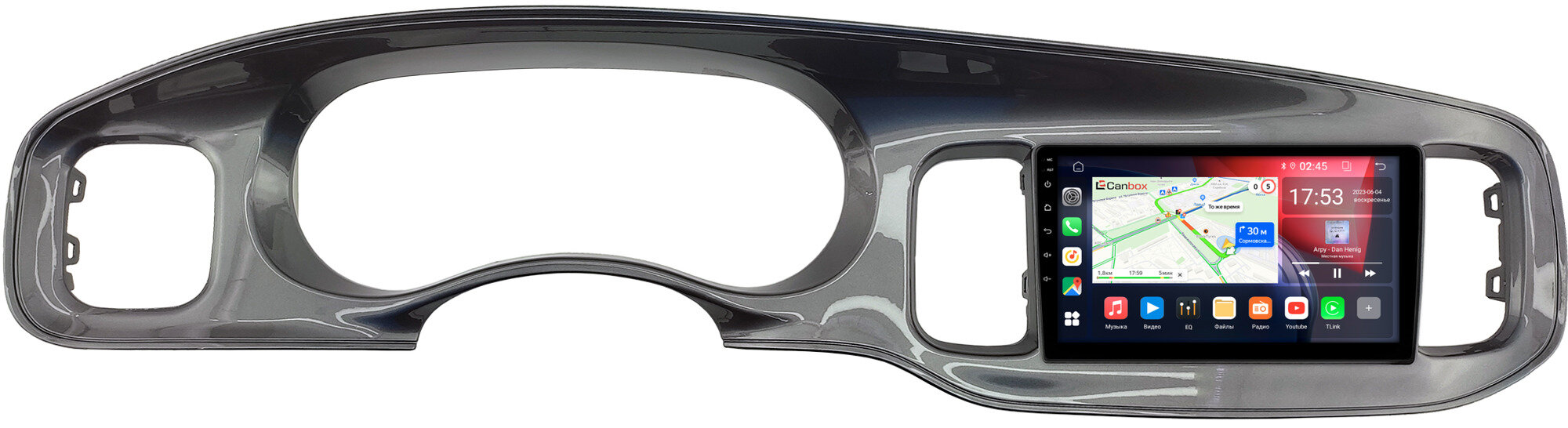 Штатная магнитола Canbox RS9-2200 Dodge Charger 7 2010-2014 (глянцевая, серая) 1.5/32 Android 10 (IPS, DSP, CarPlay)