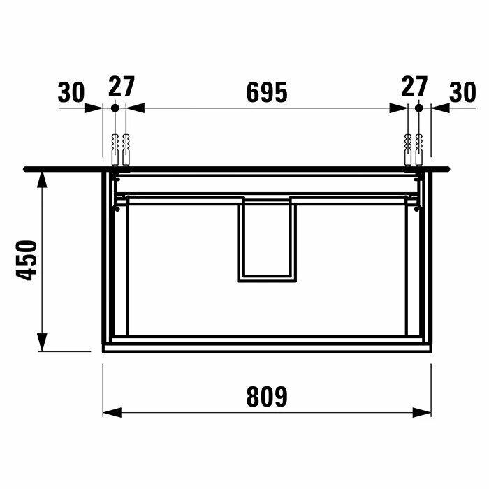 Laufen Pro S Раковина 850х460х95 мм, с 1 отв для смесителя c переливом цвет белый (со склада последние 2шт продаем базой 4 0239 2 110 26) 8.1396.5.000.104.1
