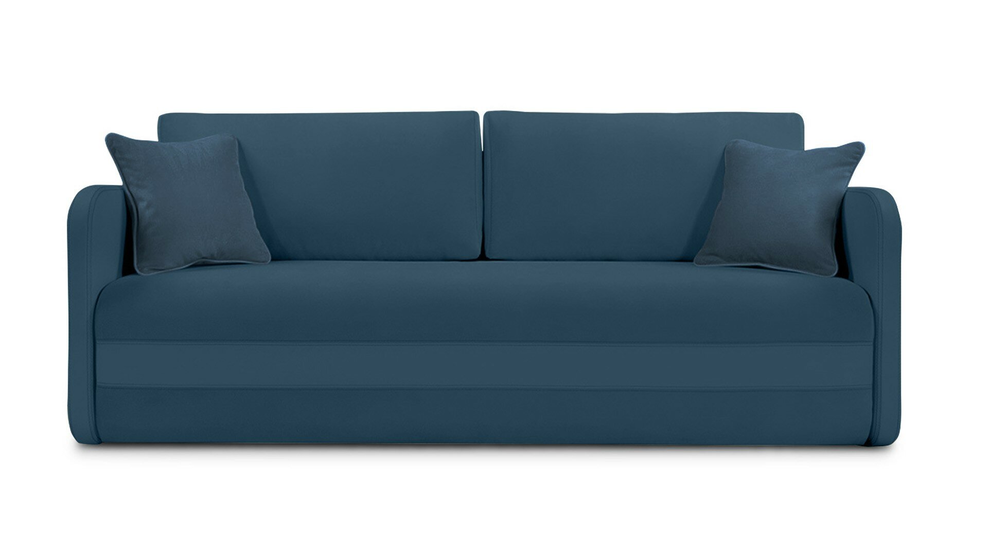 Диван Гордон Лайт Vivaldi 13 NEW 208x94x80 см, синий Велюр, еврокнижка GOODFORM