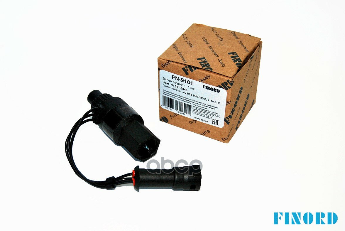 Датчик скорости для ВАЗ 2110 6 импульсный с проводом круглый разъем FINORD арт. FN9161 - высокое качество