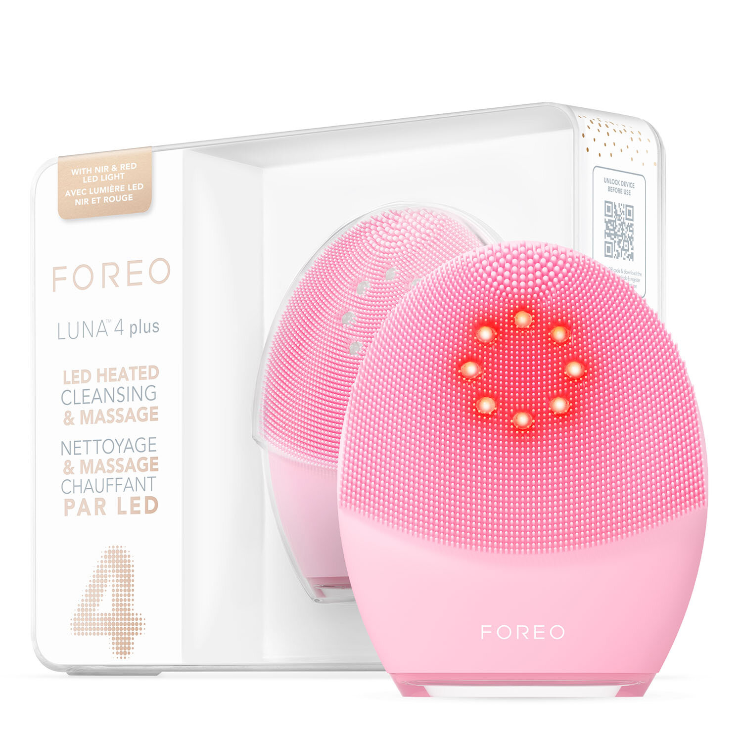 FOREO LUNA 4 plus Электрическая щетка с микротоками и LED-светом для нормальной кожи