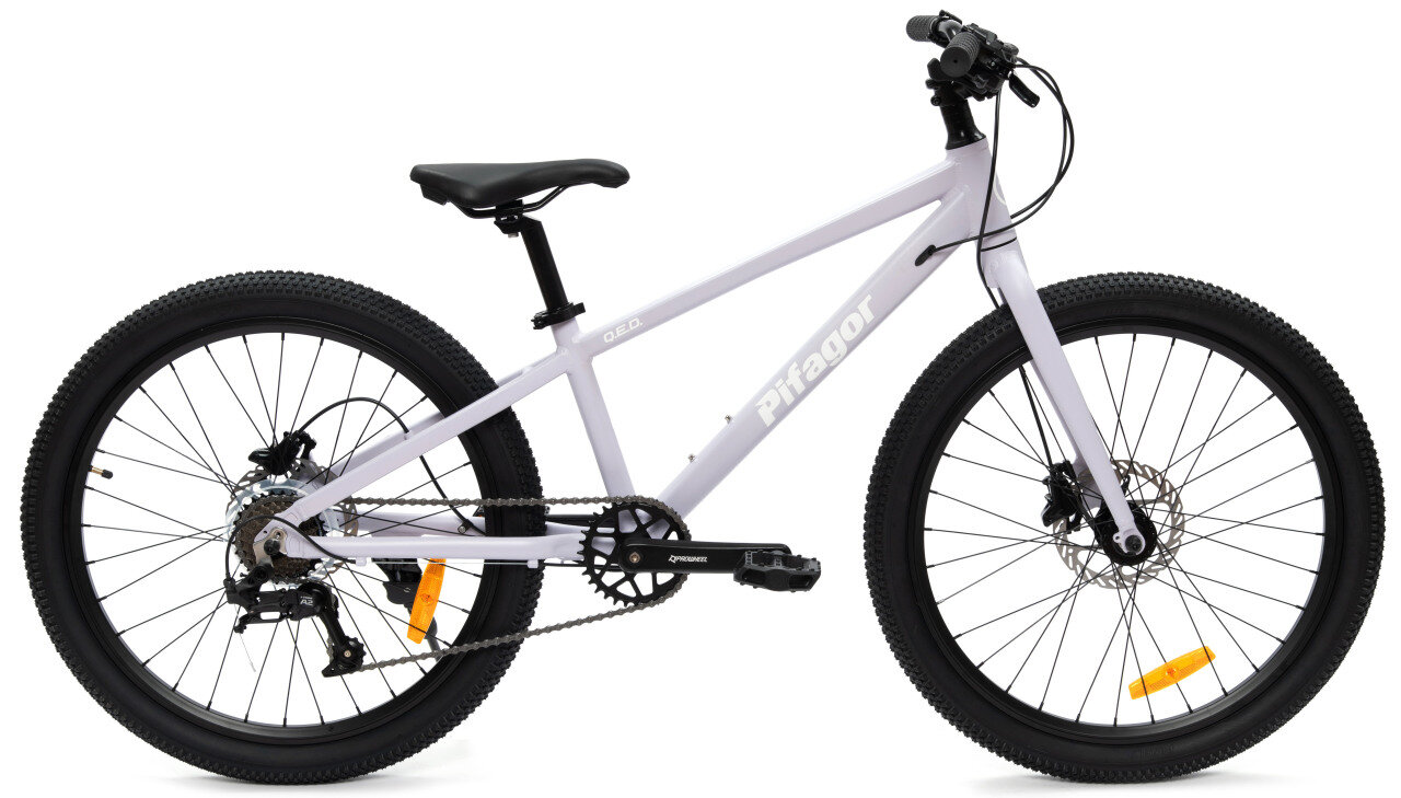 Подростковый велосипед Pifagor Q.E.D. 24" (2024) 24 Светло-фиолетовый (130-150 см)