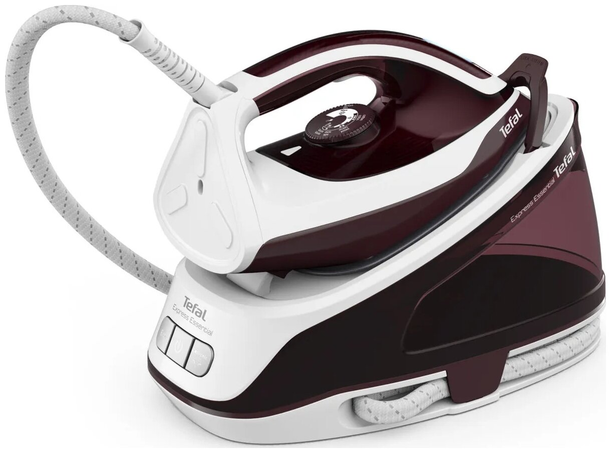 Парогенератор Tefal Express Essential SV6120E0, 5,5 бар, белый/винный