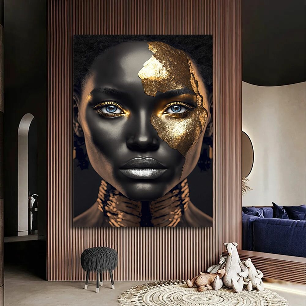 Картина негритянка, Африканский шарм, 20х30 см.