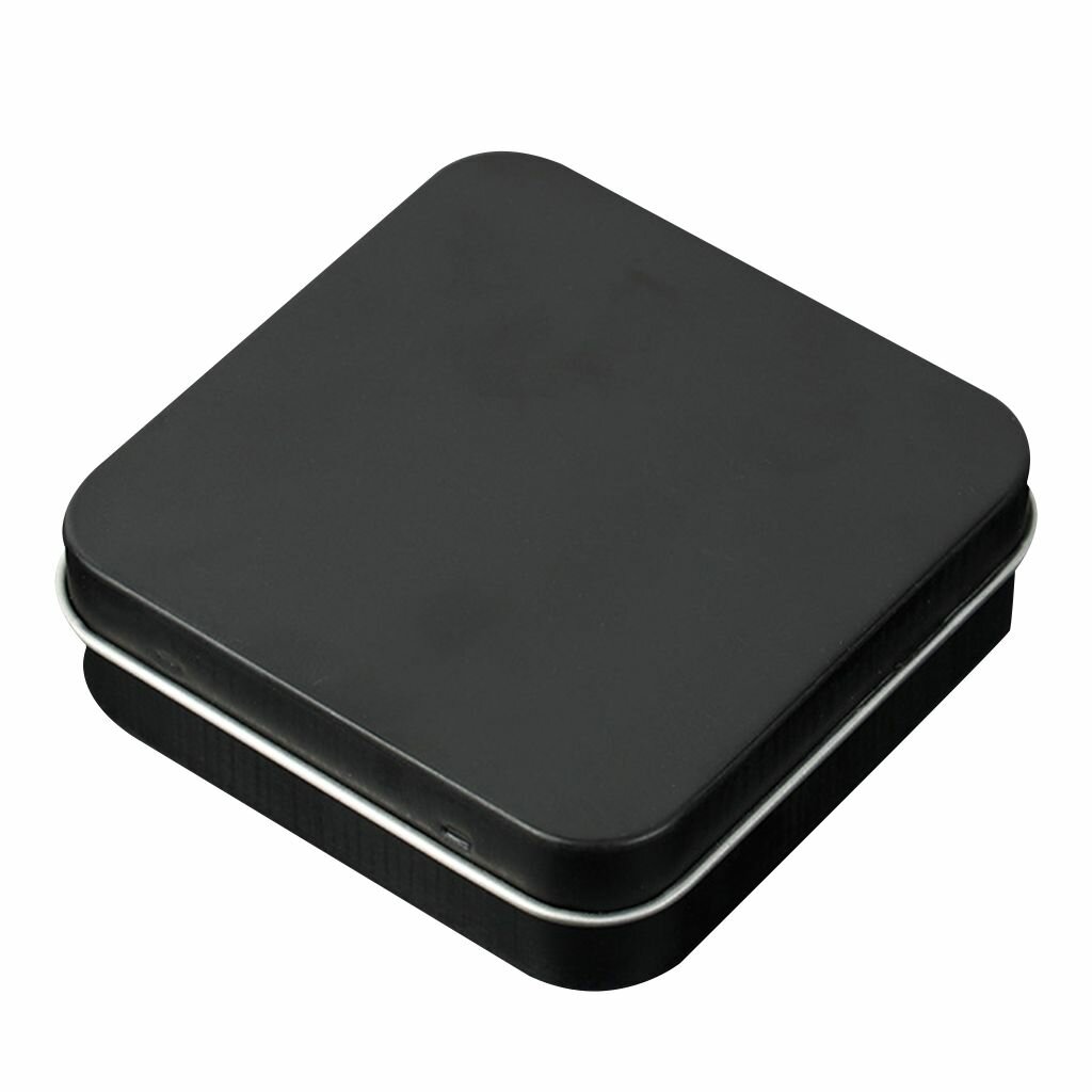Маленькая железная коробка для мини-хранения-черный