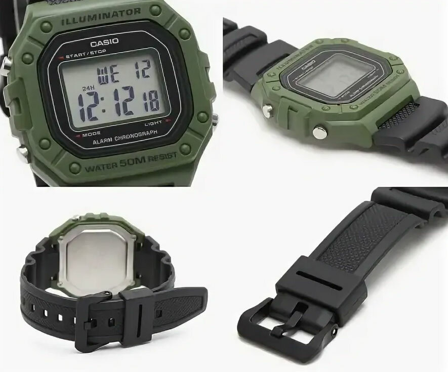 Наручные часы CASIO Collection, зеленый — фото 1