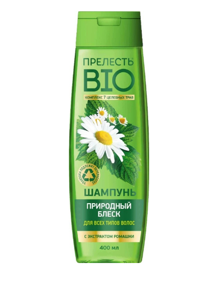Шампунь прелесть Bio природный блеск, 400 мл
