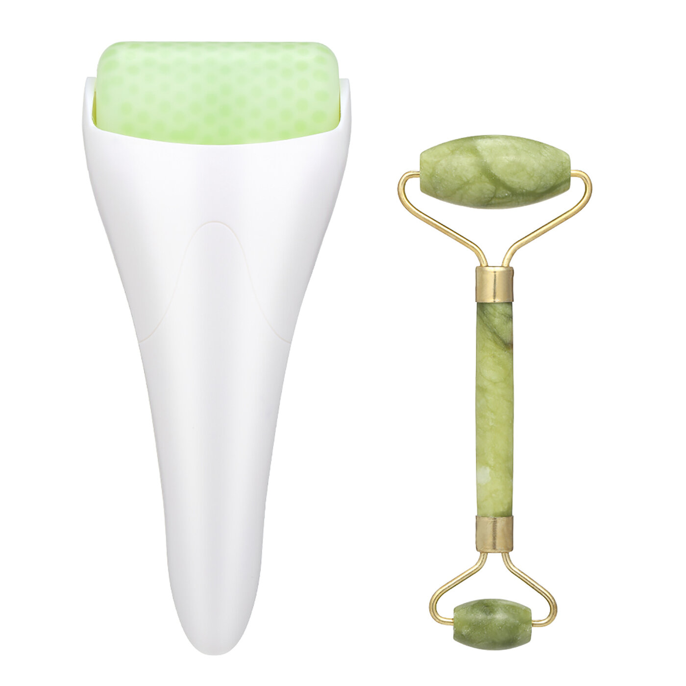 Ice Jade Roller Massager для ухода за кожей лица Роликовый массаж лица против старения