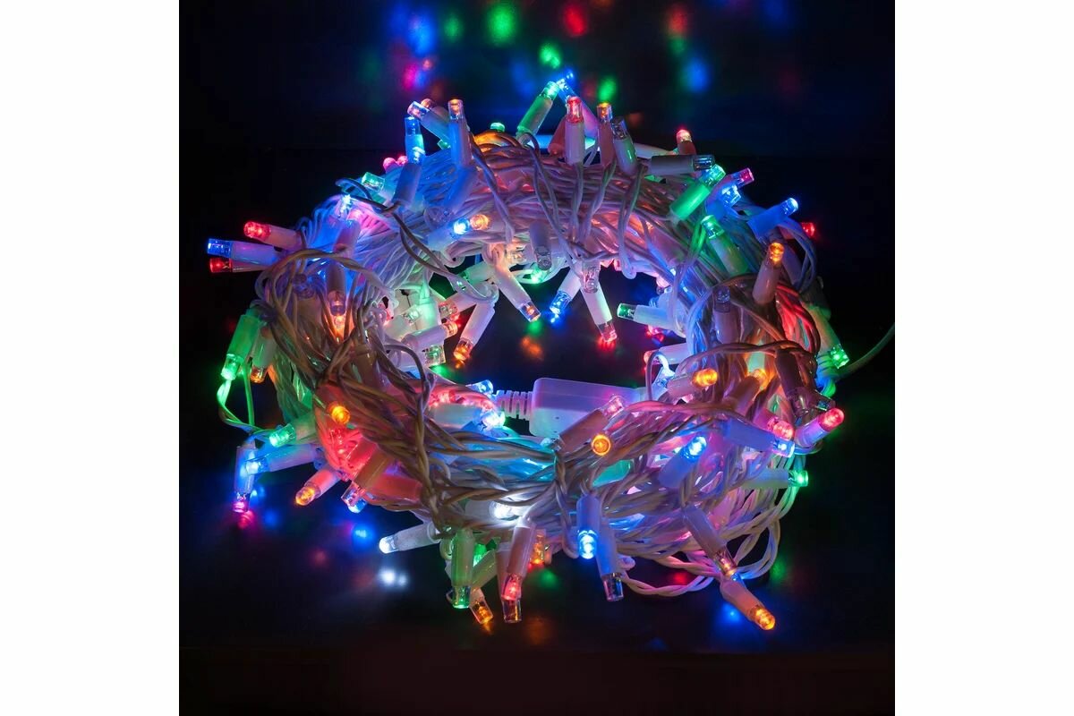 Новогодняя гирлянда Eurosvet 400-102 нить мульти с эффектом мерцания a044079