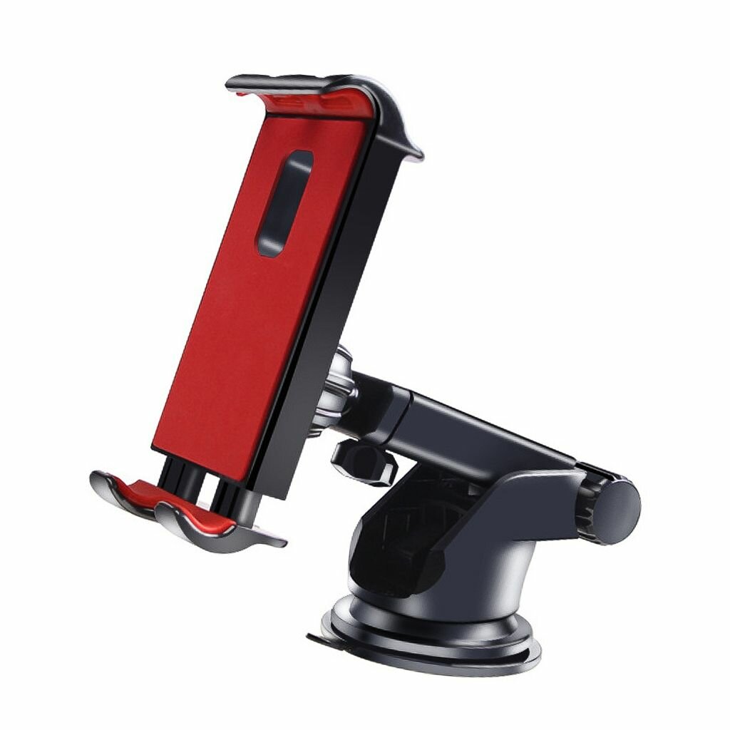 Автомобильный держатель для смартфона и планшета универсальный держатель для автомобильного навигатора на стекло - красный