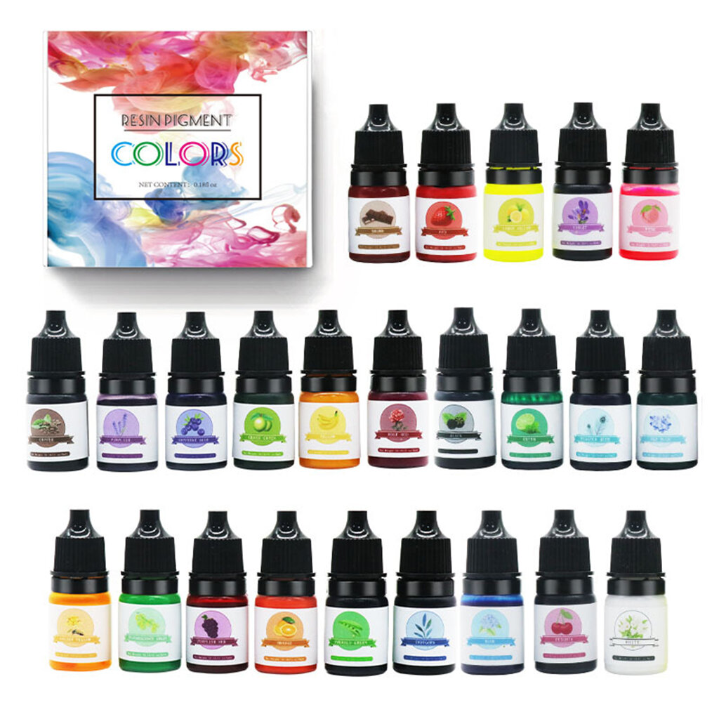 24 цвета, 5 мл маслянистой цветной эссенции