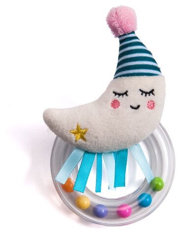 Развивающие игрушки для малышей Taf Toys 12065 Таф Тойс Погремушка "Луна"