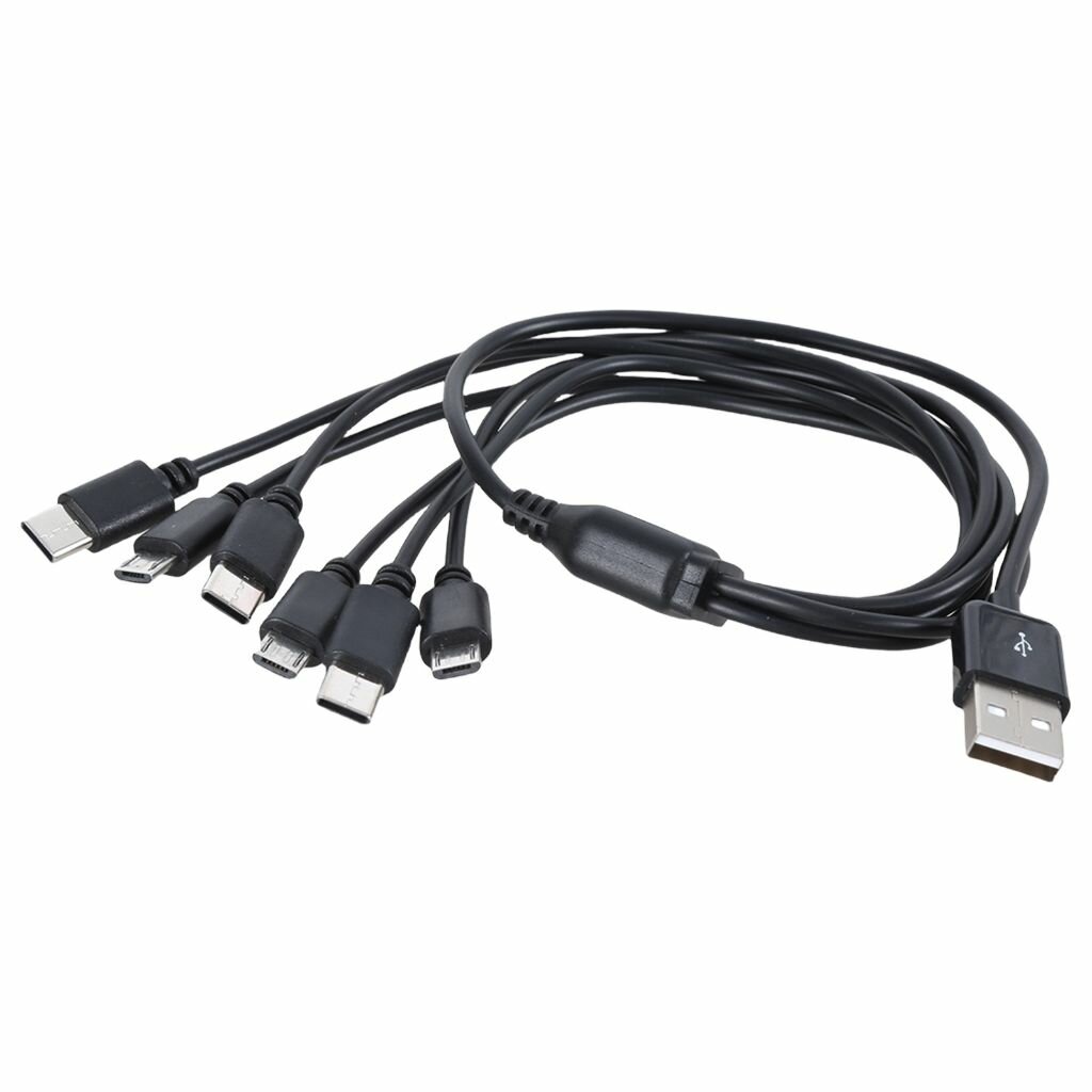 USB кабель 3 в 1: Micro и Type C - 50 см