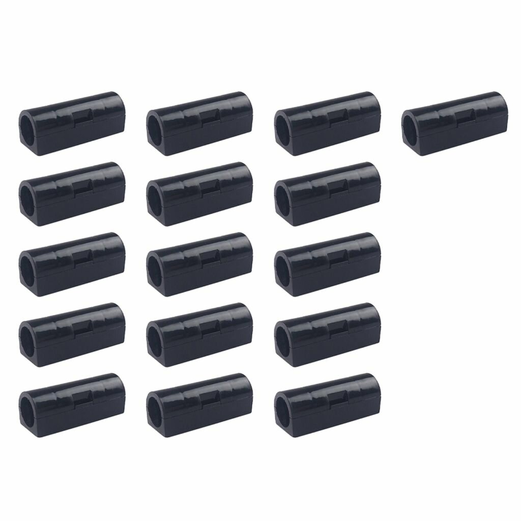 Зажим для хранения кабеля без гвоздей, самоклеящаяся застежка-раскладушка, проводной сетевой кабель, бесшовный менеджер, 16 шт-черный-XL