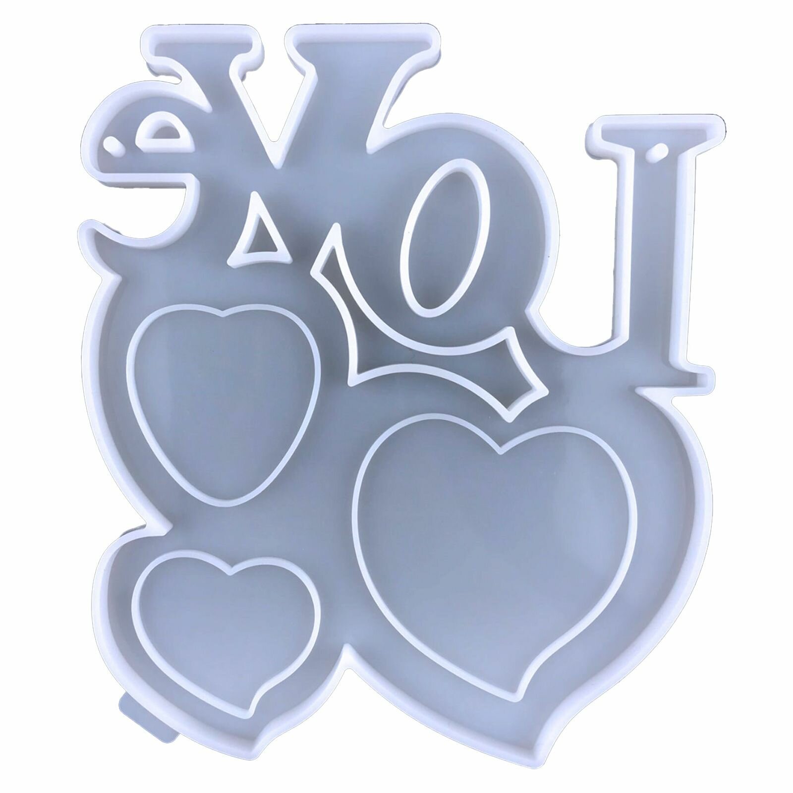 Рамка для фото с сердцем - белая 2