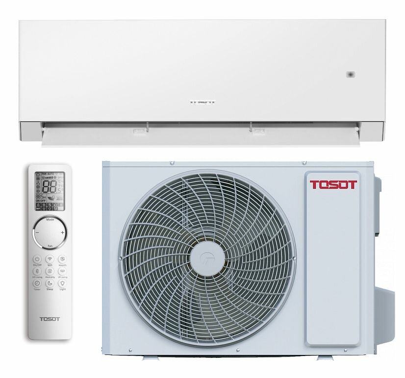 Сплит-система Tosot "Clivia" T09H-SCW/I/ T09H-SCW/O, 7 скоростей, инверторная, Wi-Fi