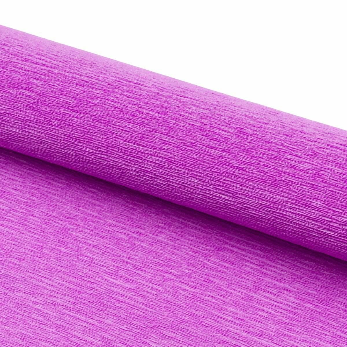 Бумага гофрированная Cartotecnica Rossi простая, 50 см х 2,5 м, 140 гр, ярко-сиреневая, 1 шт (87527555)