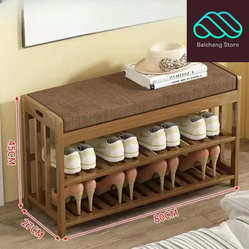 Обувница, Бамбук, 80х27х45 см