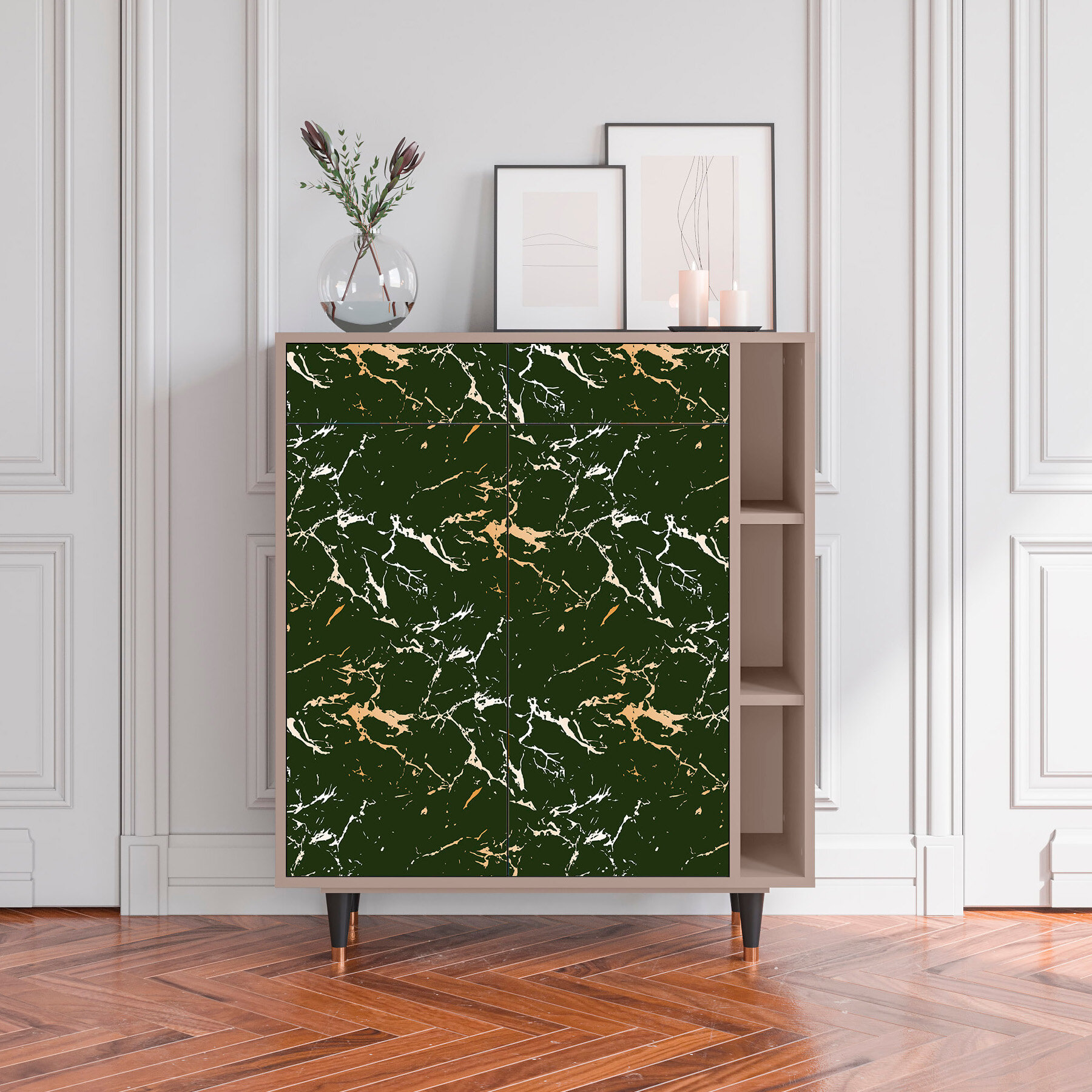 Комод - STORYZ - BS6 Amazon Forest, Размер - 94 x 110 x 41 см, Цвет корпуса - , Бежевый
